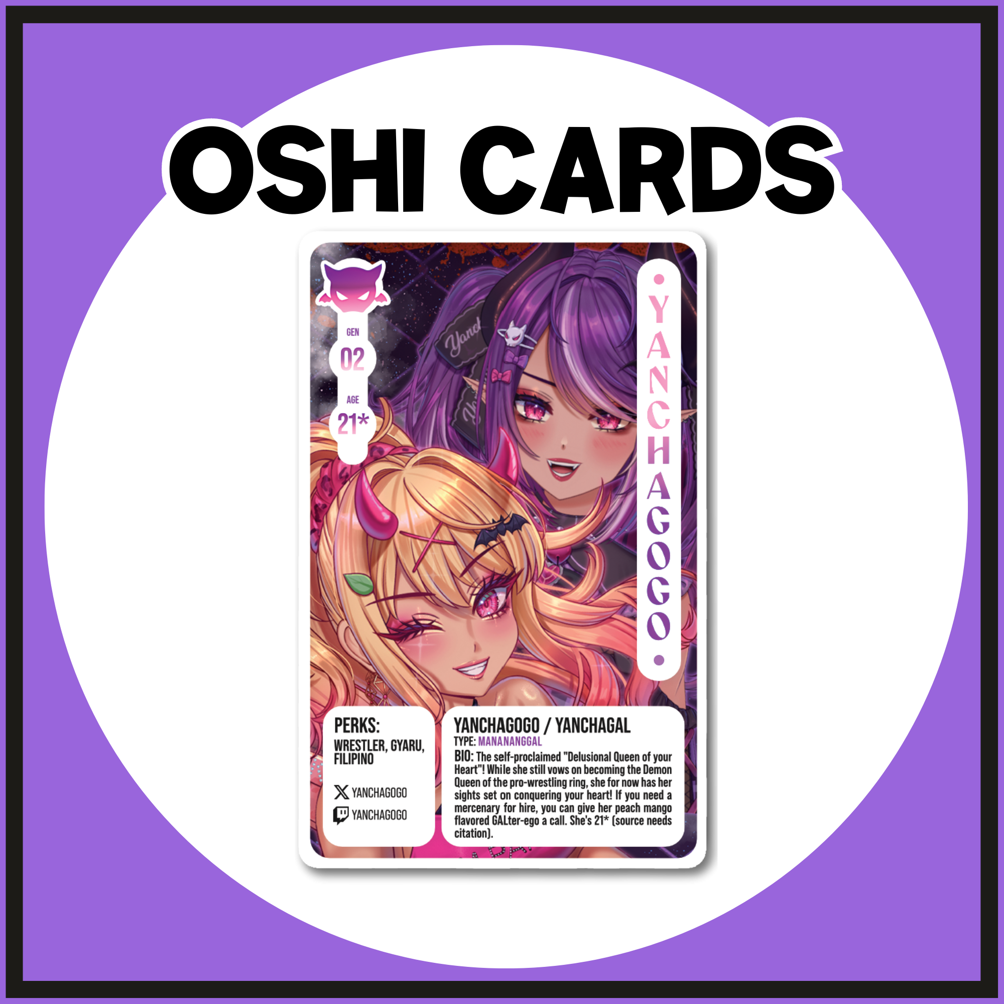 YanchaGoGo Oshi Card GEN 02 – V-Oshi