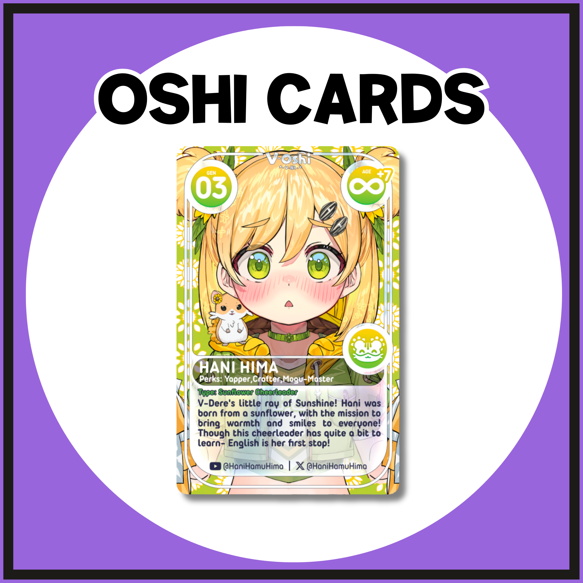 Hani Hima Oshi Card GEN 03 – V-Oshi