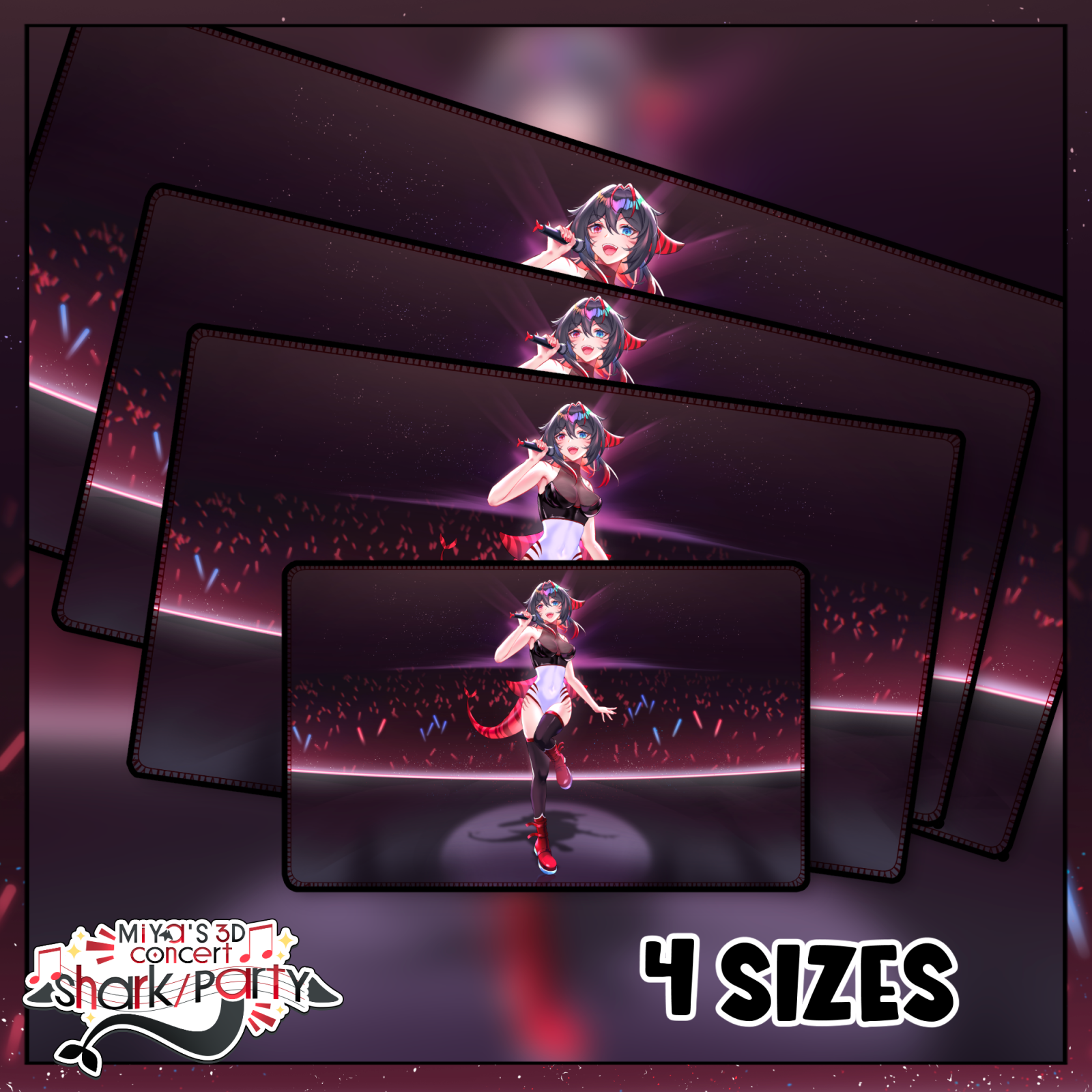 Miya's 3D Concert Playmat/Deskmat/Mousepad – V-Oshi