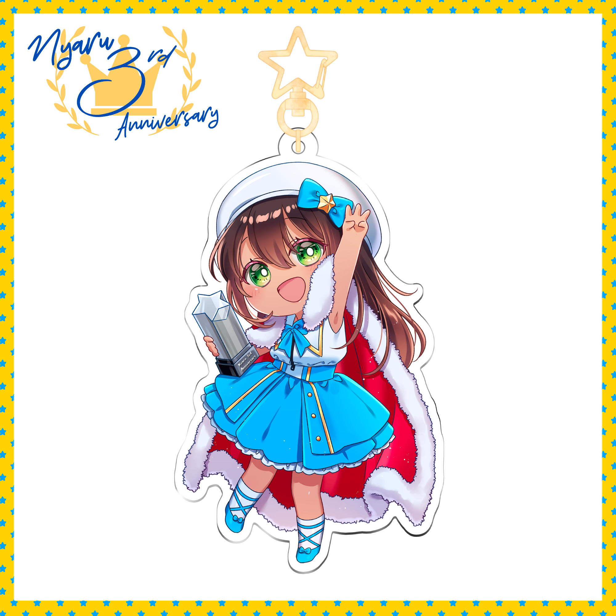 Nyaruchuuu 3rd Anniversary Keychain – V-Oshi