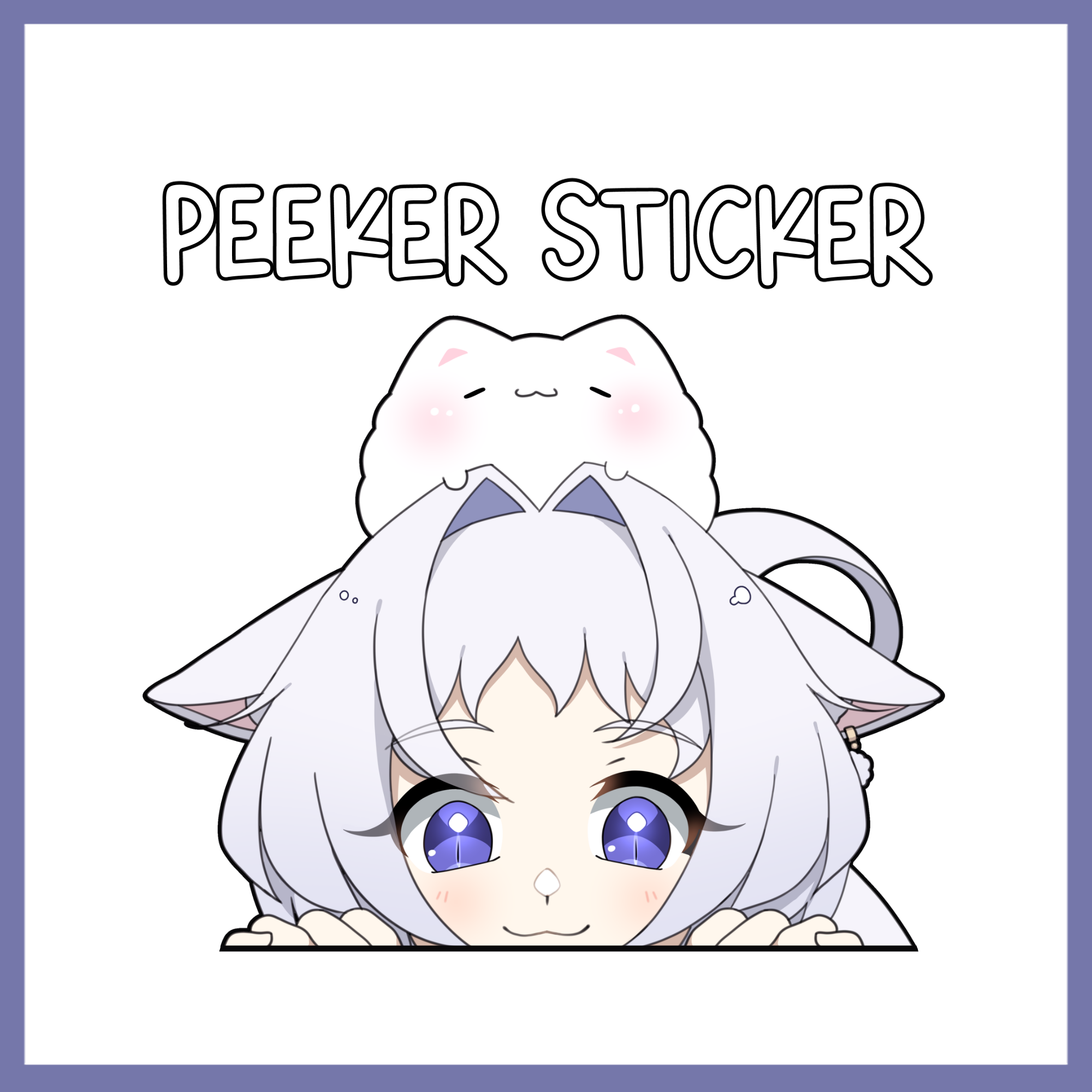 Mofu Peeker Sticker – V-Oshi