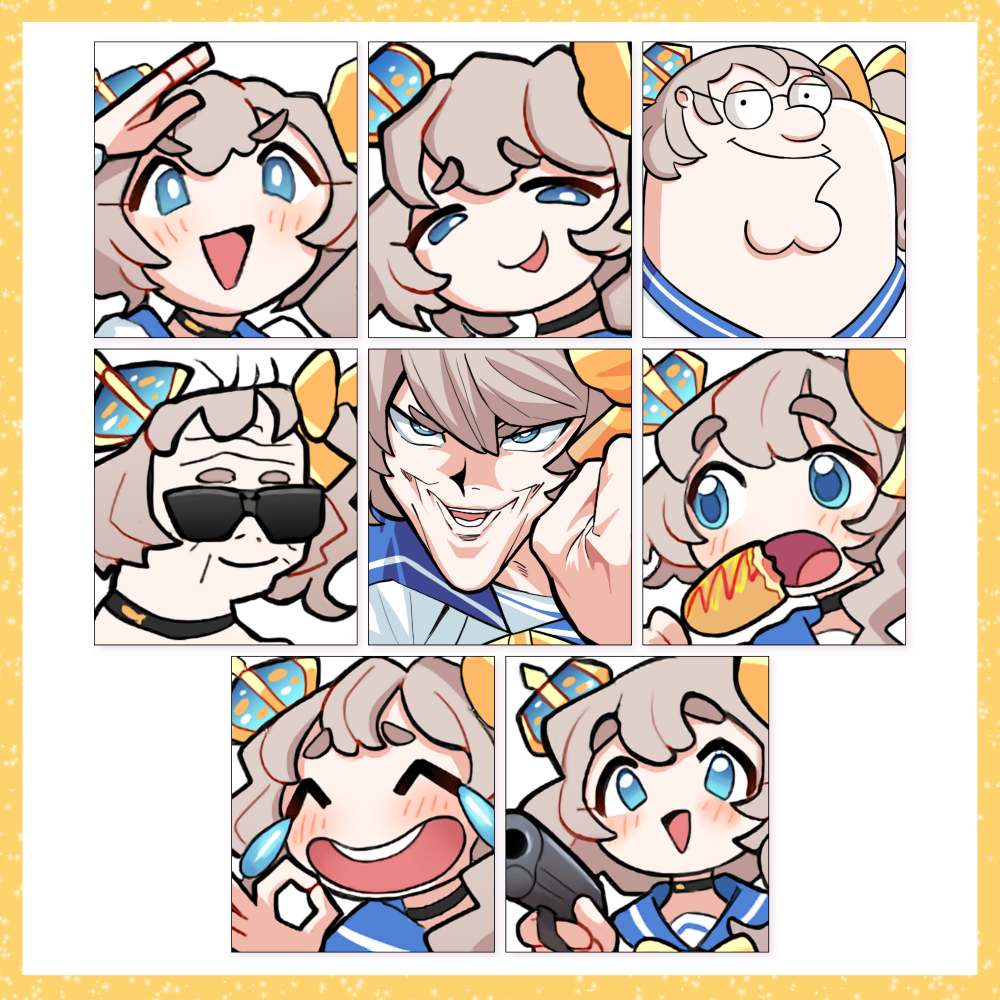 MariMari_EN Emote Sticker Set – V-Oshi