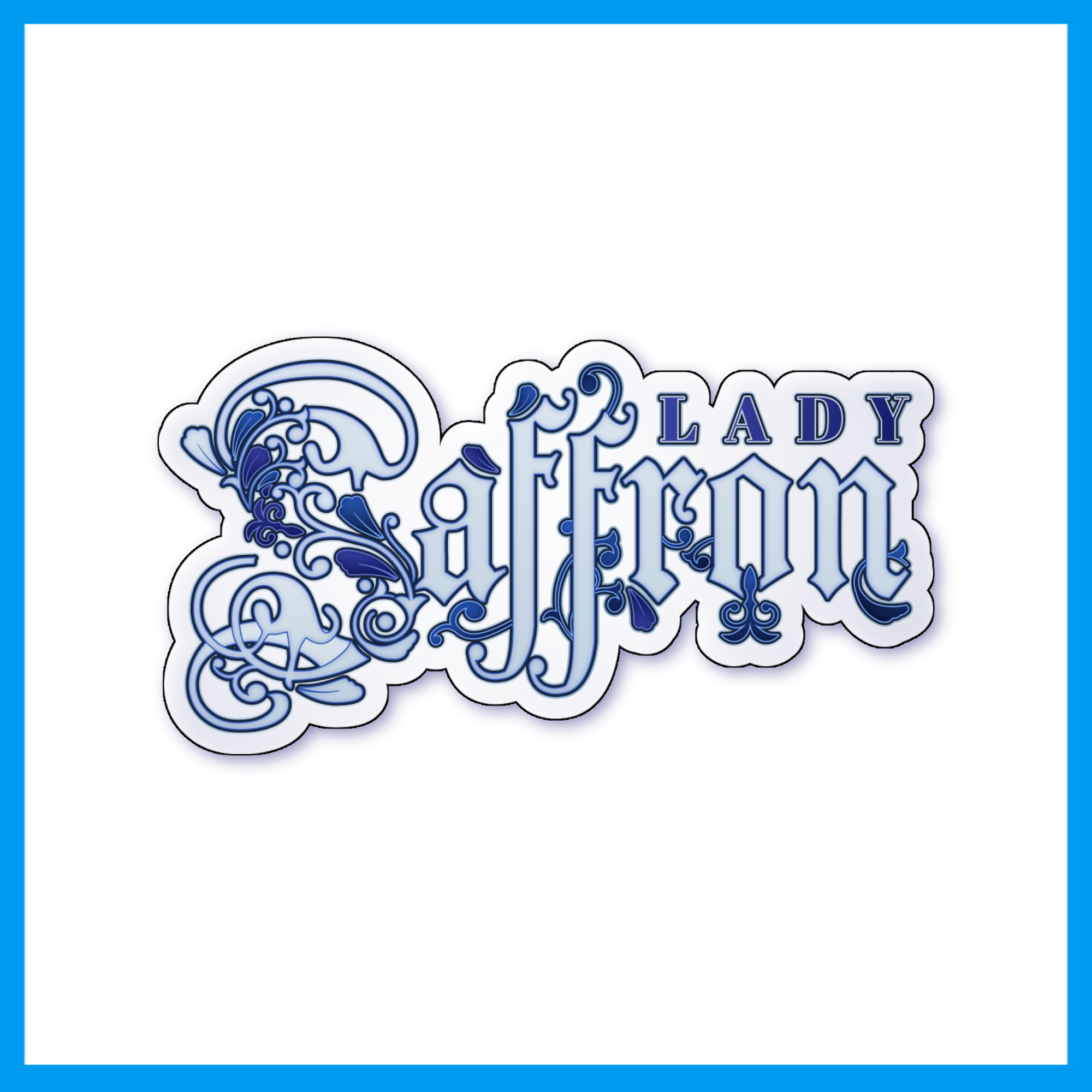 Lady Saffron Logo Sticker – V-Oshi