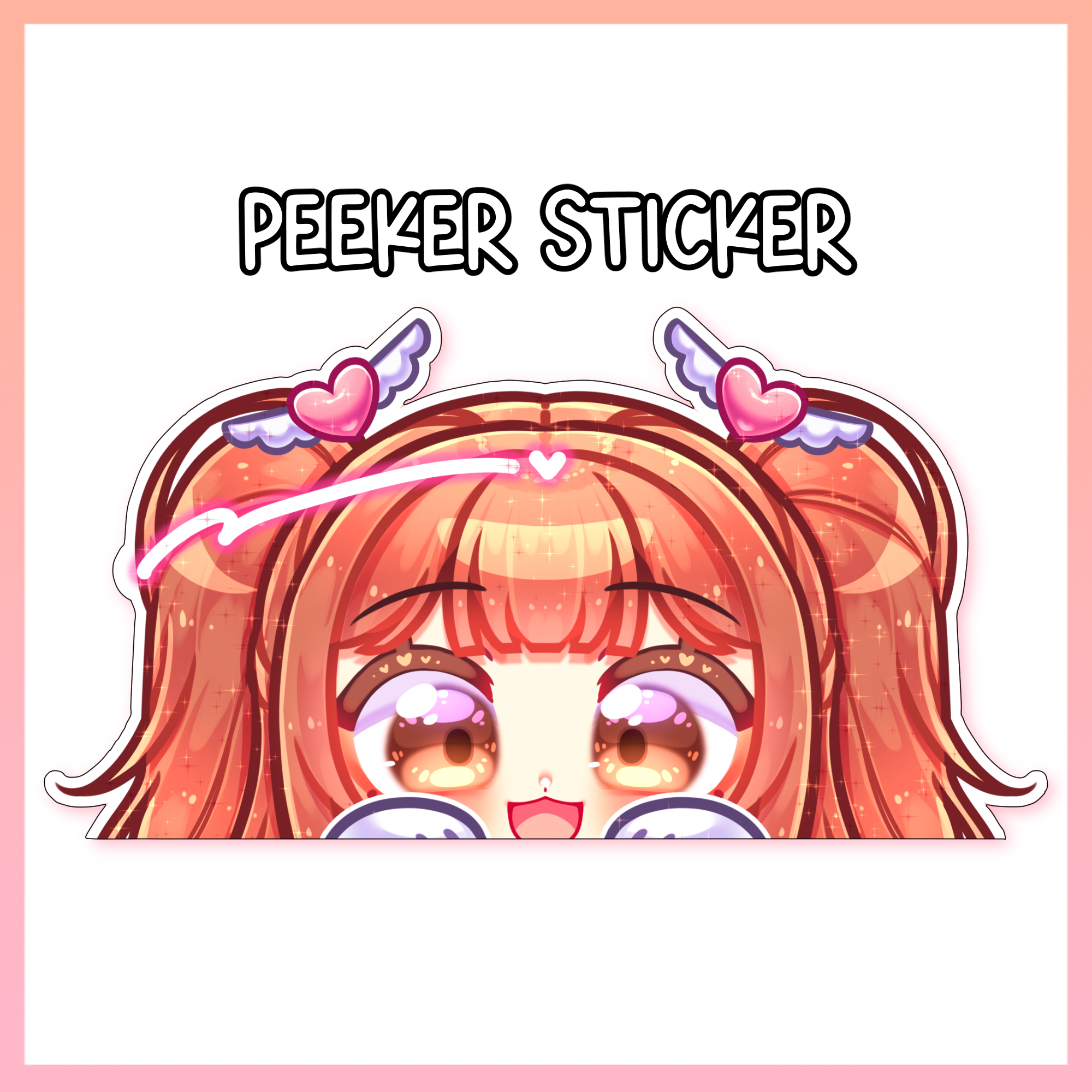 Michi Melody Peeker Sticker [2 Versions] – V-Oshi