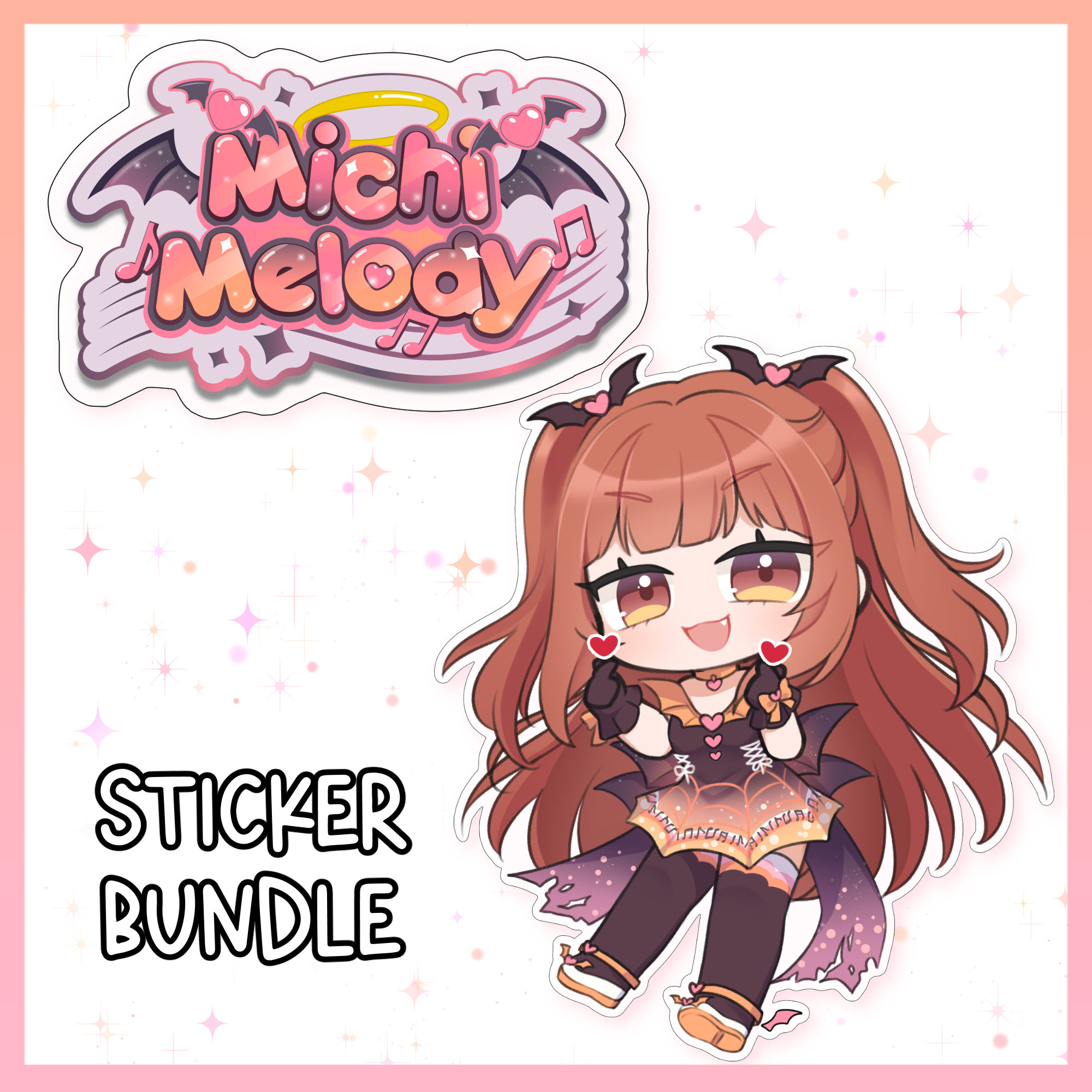 Michi Melody Halloween Sticker Pack – V-Oshi