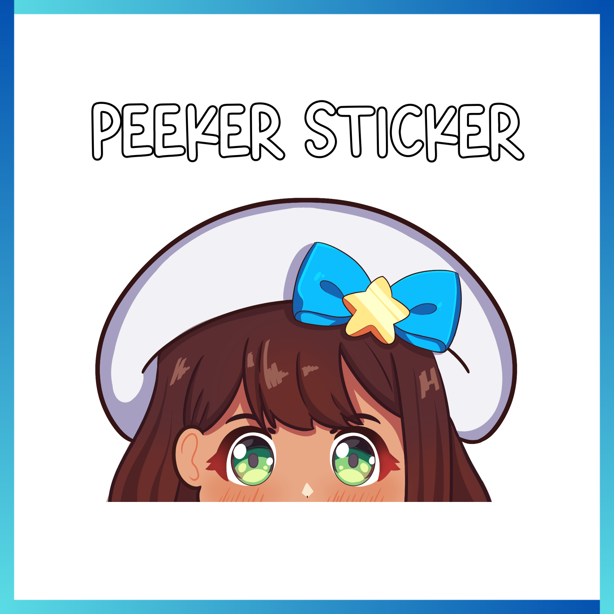 Nyaruchuuu Peeker Sticker – V-Oshi