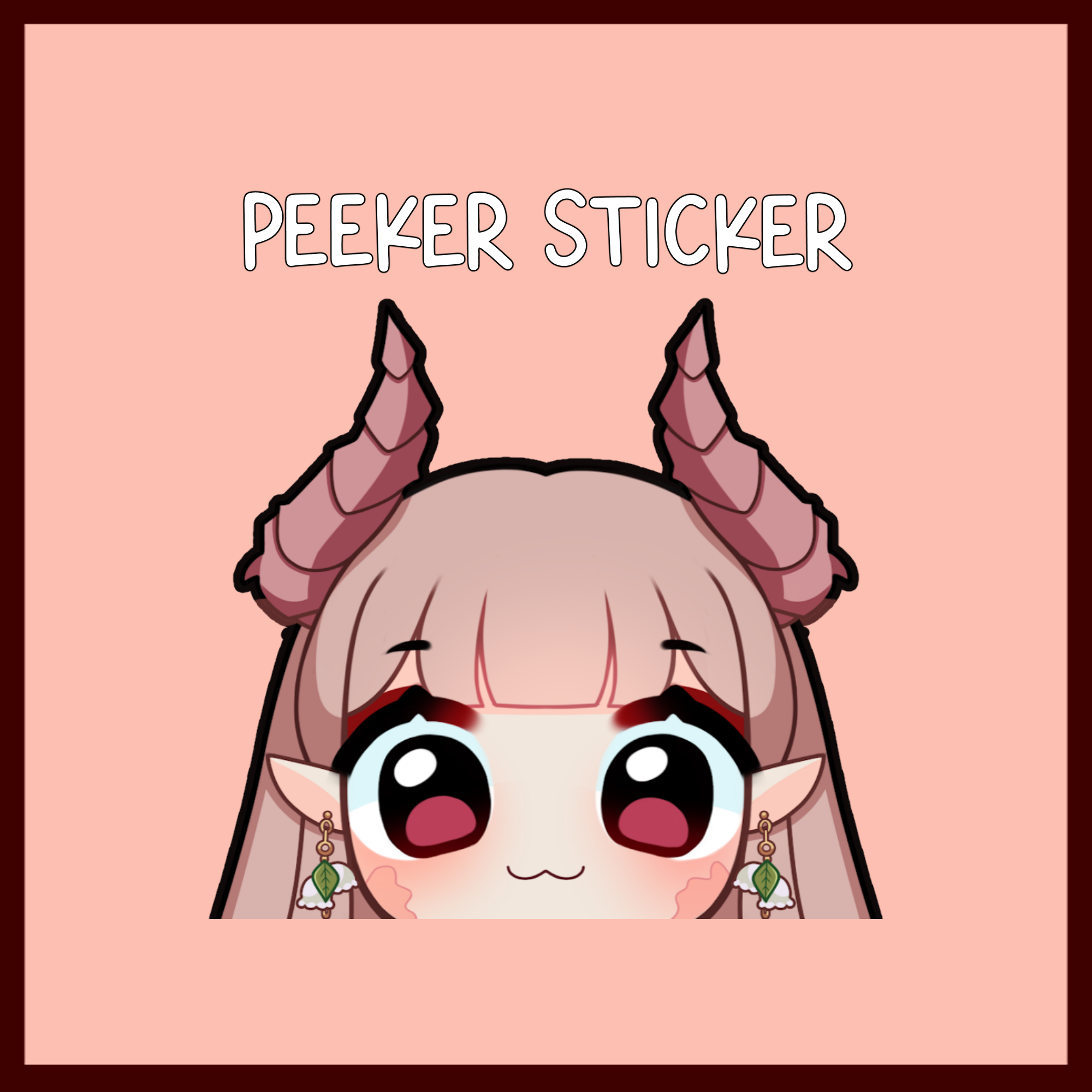 Moka Peeker Sticker – V-Oshi