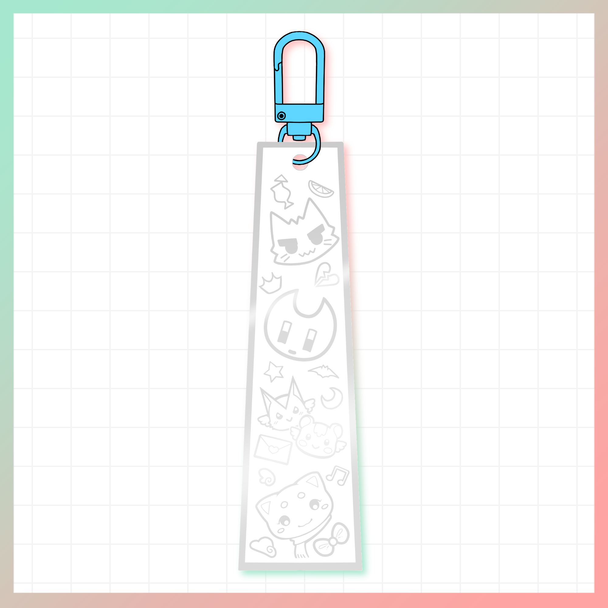 V-Dere Acrylic Keytag Keychain – V-Oshi