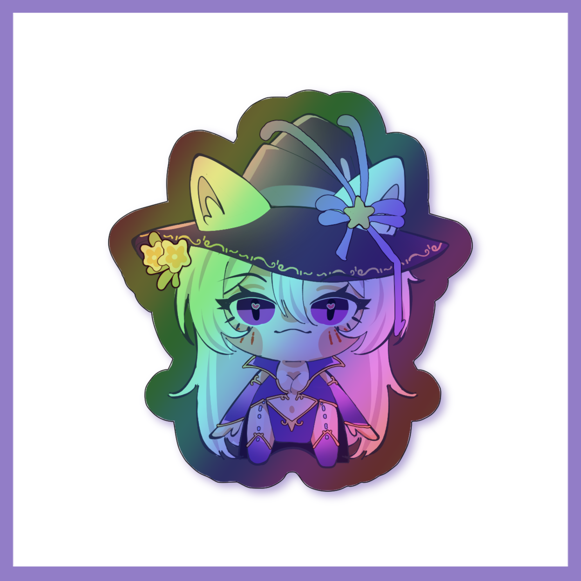 Kino Chibi Holo Sticker – V-Oshi