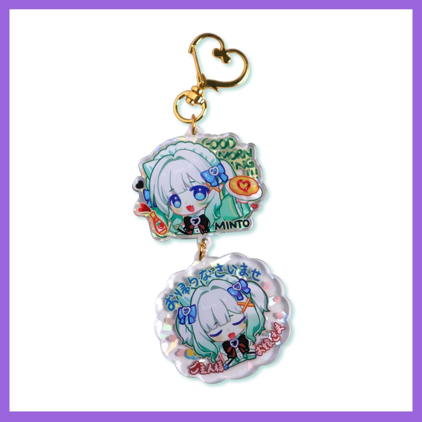 Mint Fantome "Good Morning Minto" Keychain – V-Oshi