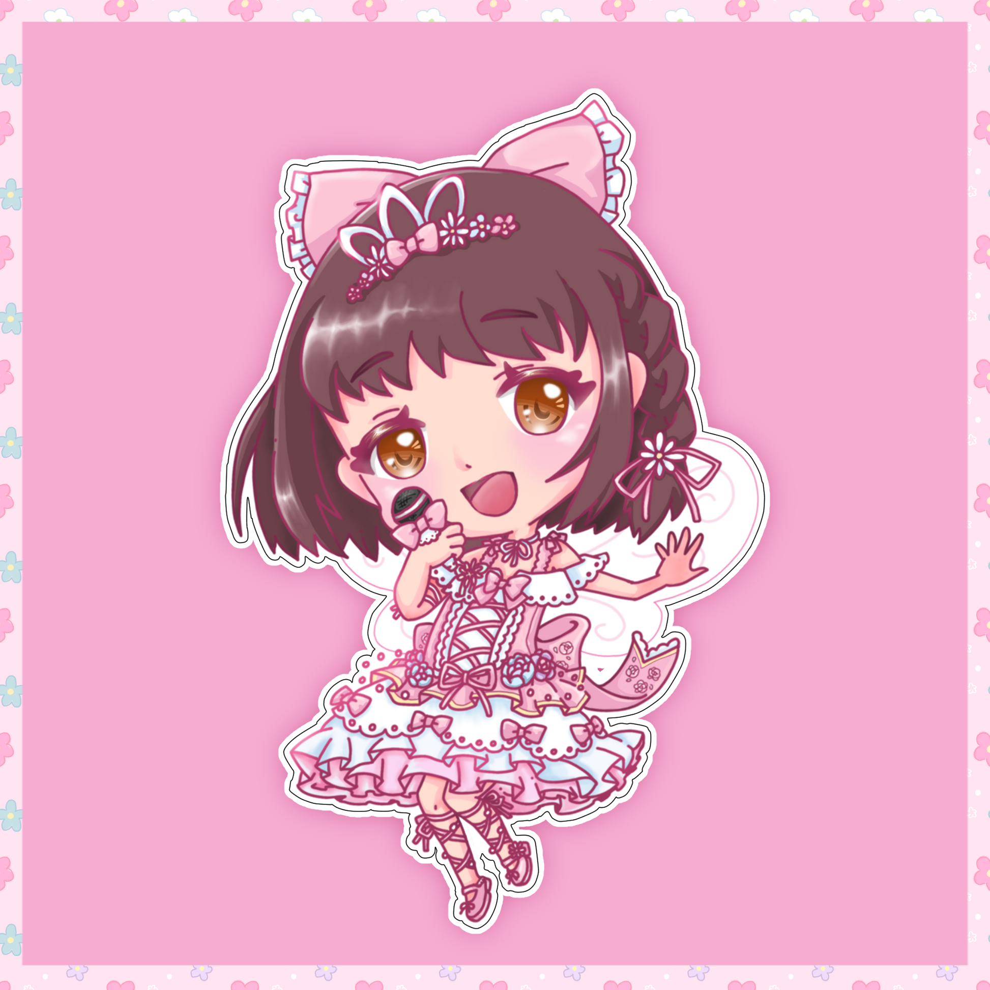 Feebee Little Idol Sticker – V-Oshi